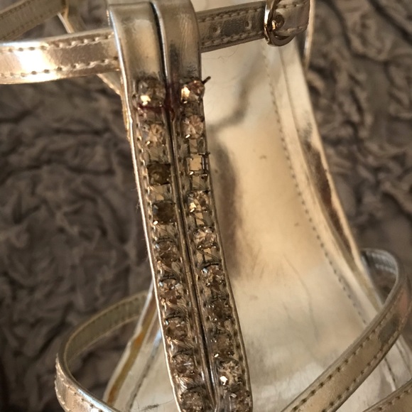 Aldo | Shoes | Aldo Silver Rhinestone Heel | Poshmark